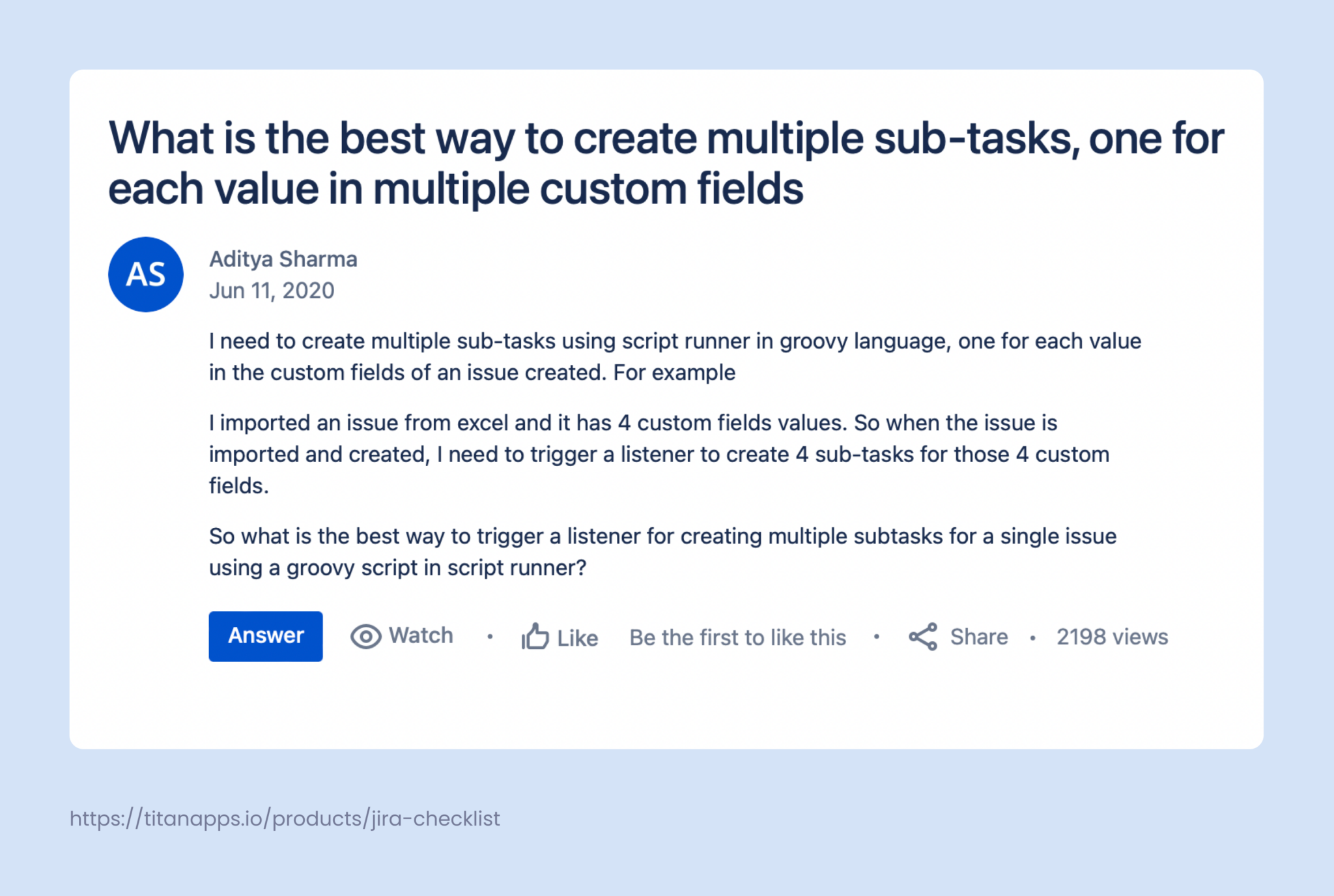 Multiple Subtasks in Jira: How to Create and Use | TitanApps Blog Multiple Subtasks in Jira: How to Create and Use | TitanApps Blog