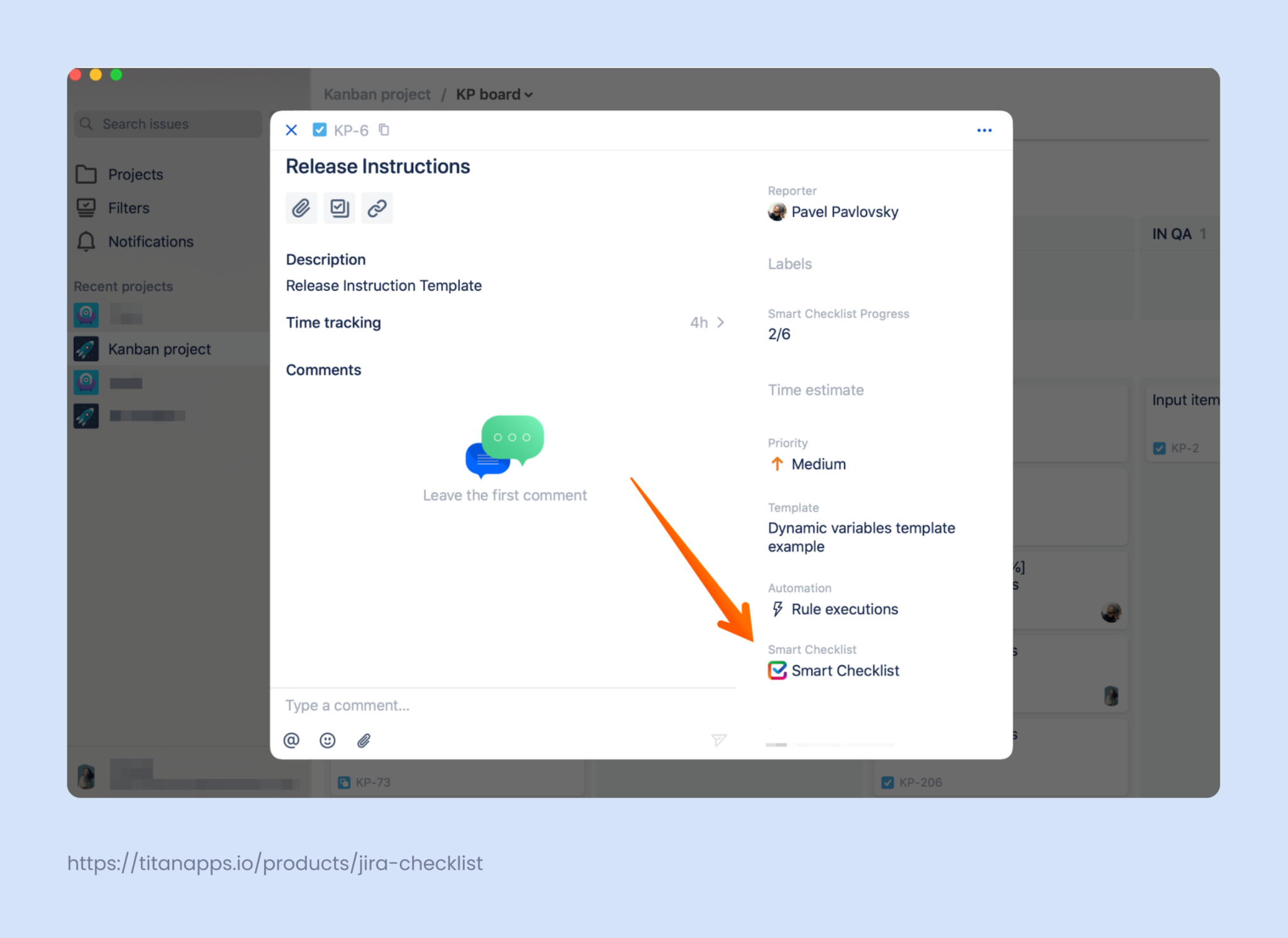 Smart Checklist For Jira in Native Jira Apps | TitanApps Blog