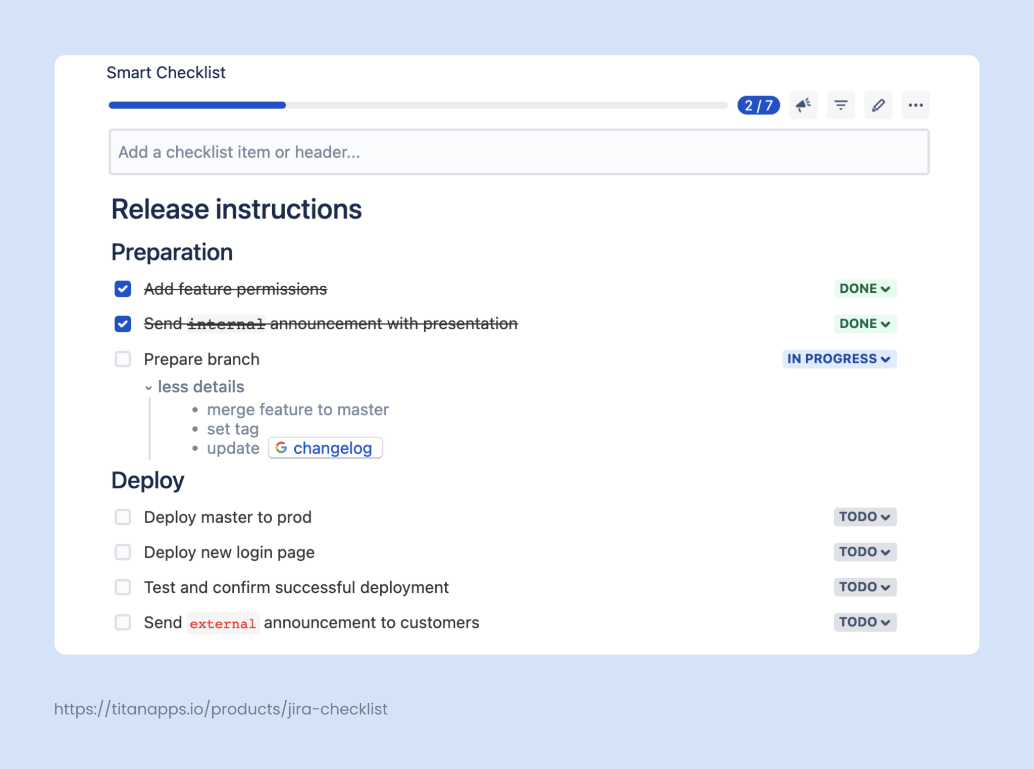How To Add A Checkbox Todo In Jira Description Titanapps Blog
