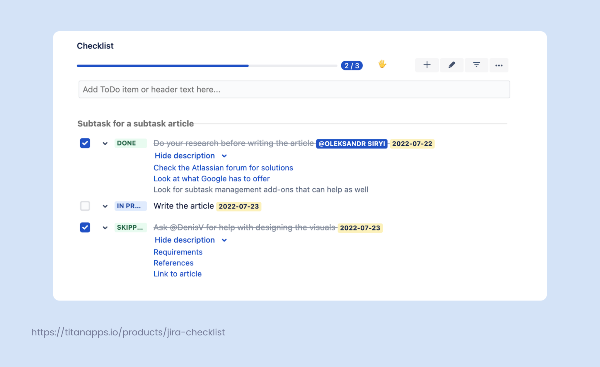 Show Subtasks on Jira Board (Common Cases Covered)