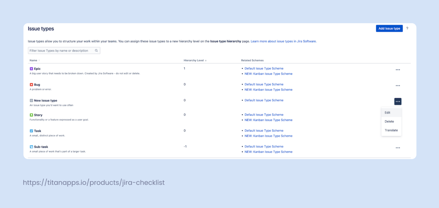 Jira Issue Types | Smart Checklist Blog