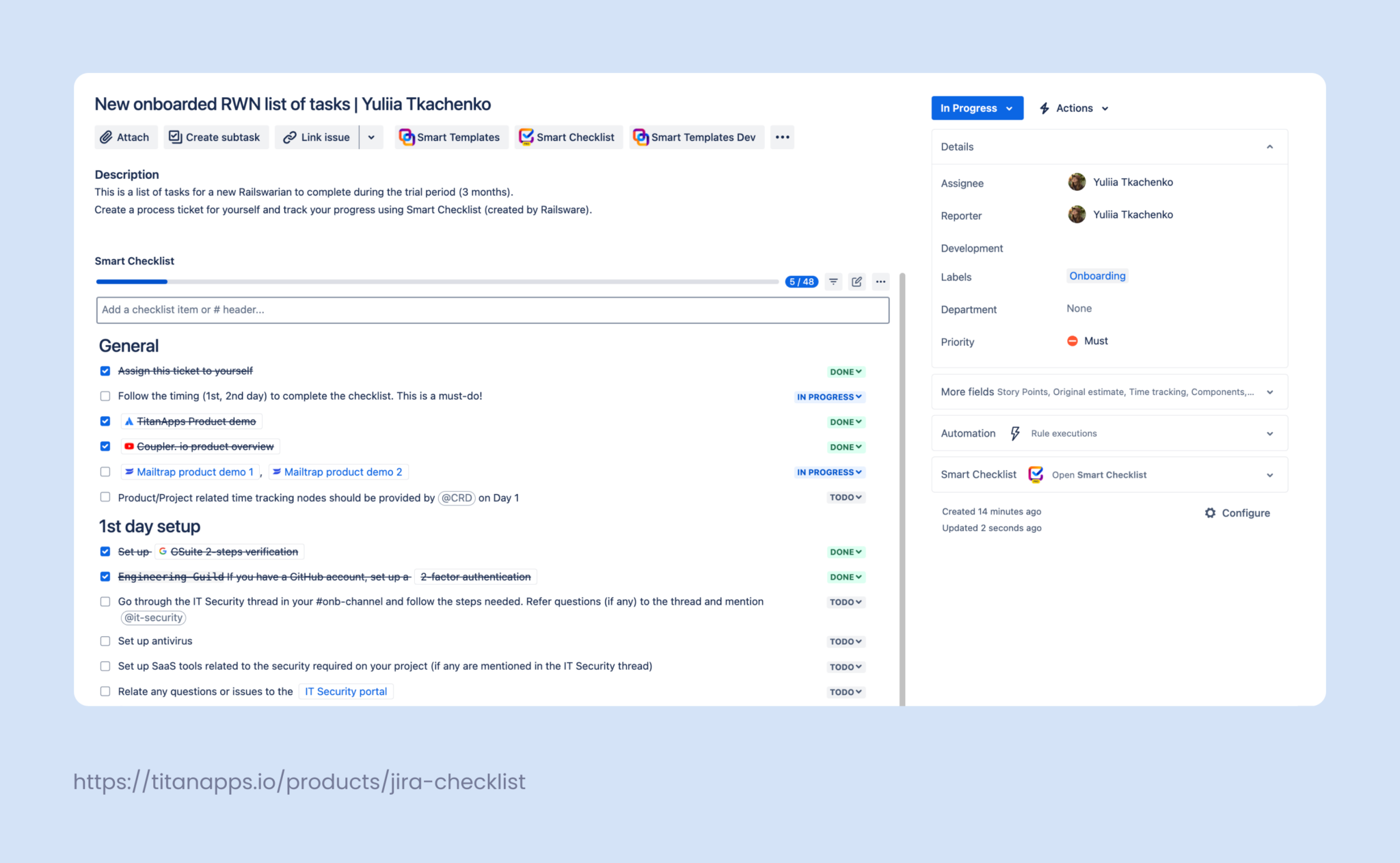 Optimize Onboarding Workflow in Jira | TitanApps blog