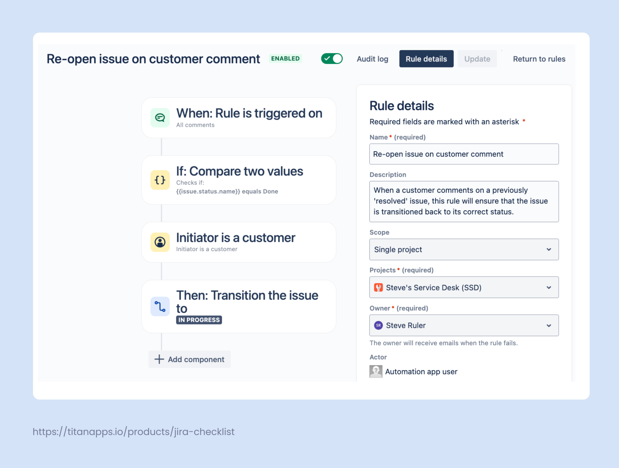 Jira Service Management Automation Guide With Examples - Titanapps